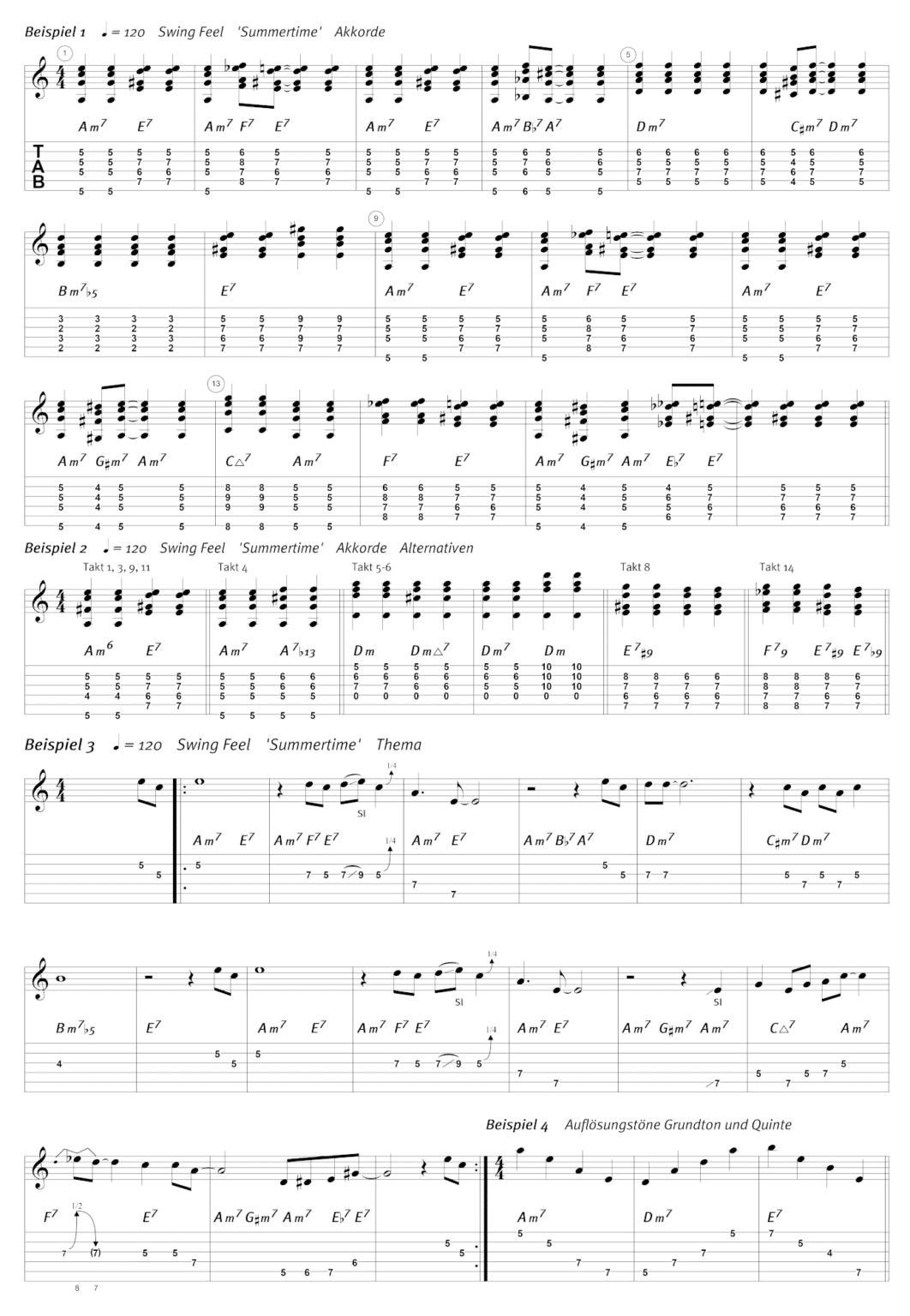 Americana: Jazz-Standards – Summertime | GITARRE & BASS