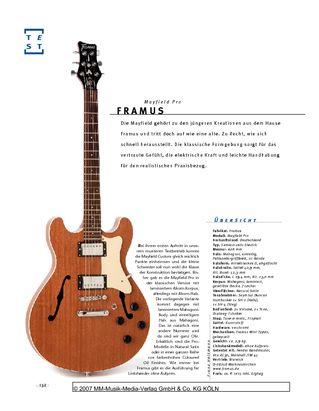 Framus Mayfield Pro, Semiakustik-E-Gitarre | GITARRE & BASS